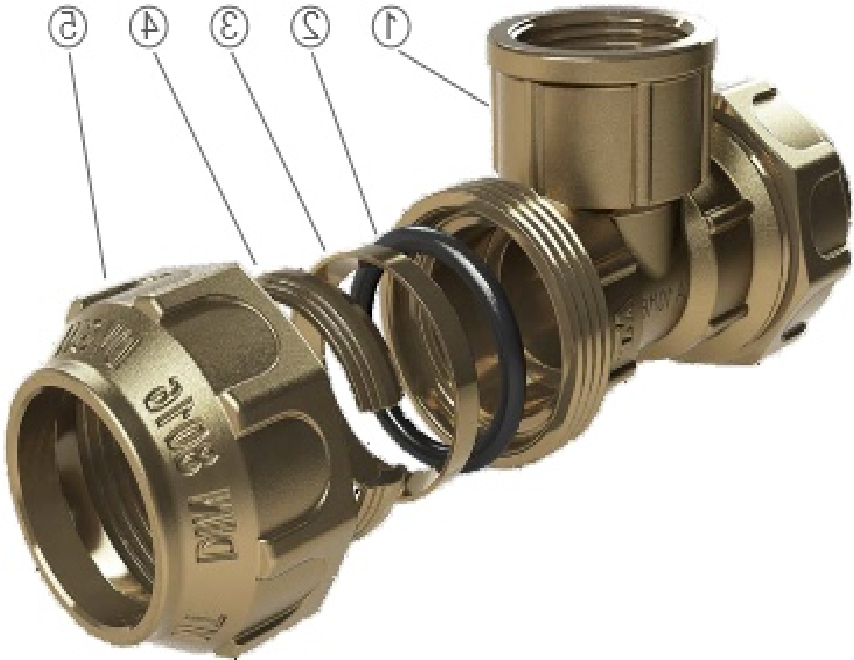 Messing Kugelhahn Stahlhebel für PE-Rohr Klemme x Innengewinde ...