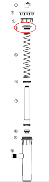 ERSATZTEIL Hunter Dichtung Riser Seal 472300SP Pro Soray für die Pro ...