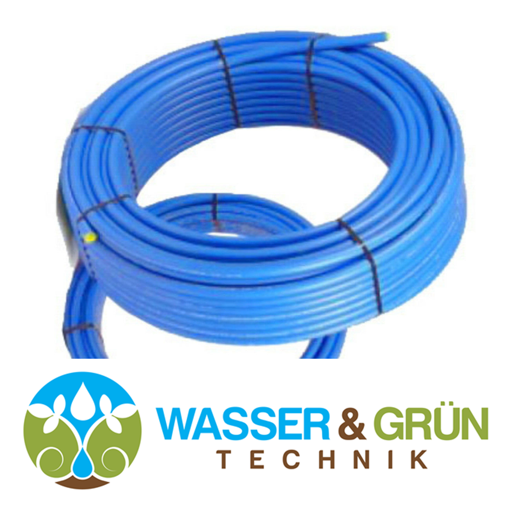 PE Rohr 20 mm 100 m/Rolle PE100, blau oder Schwarz-Blau PN10, 20mm HD ...